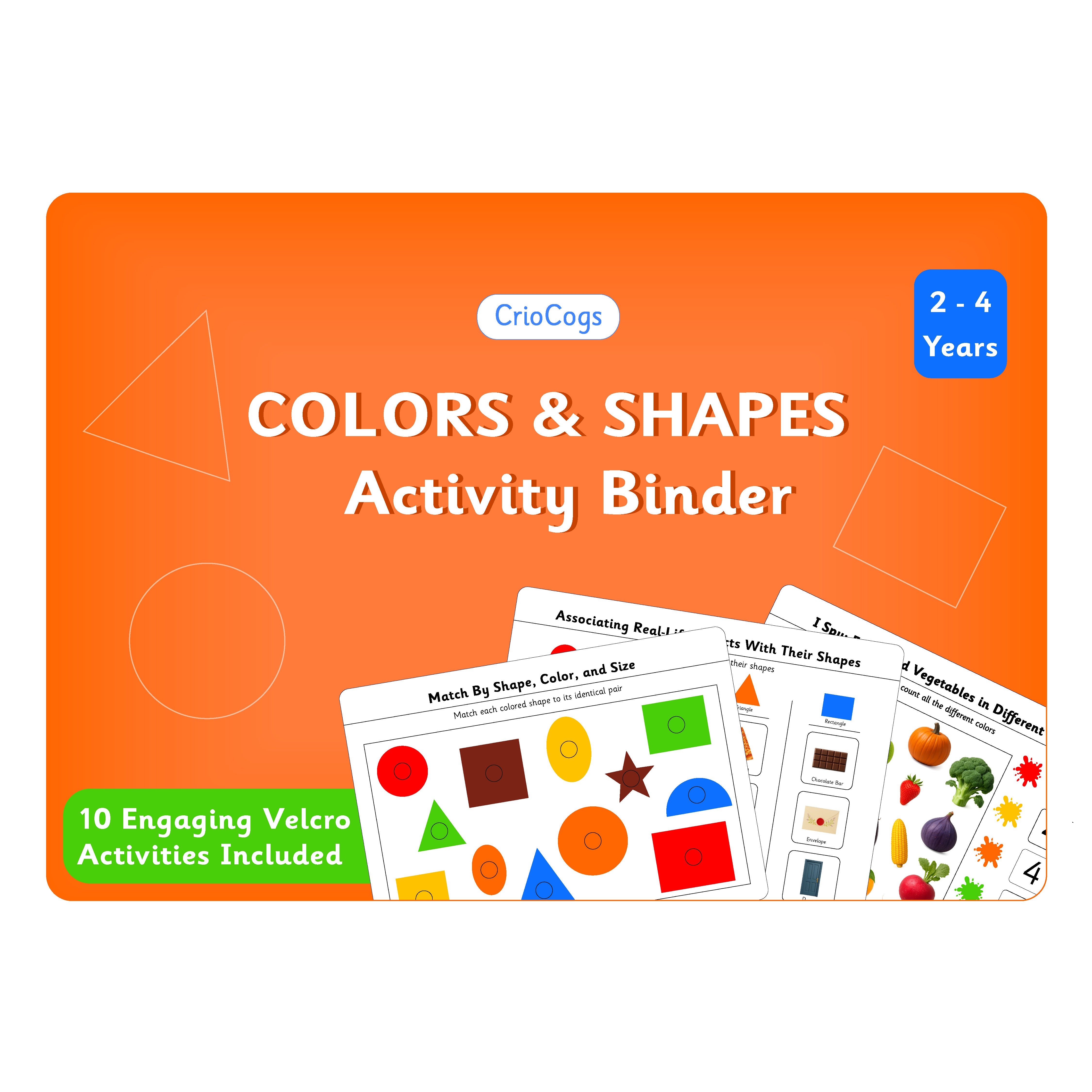 Colors and Shapes Activity Binder – House of Maroha